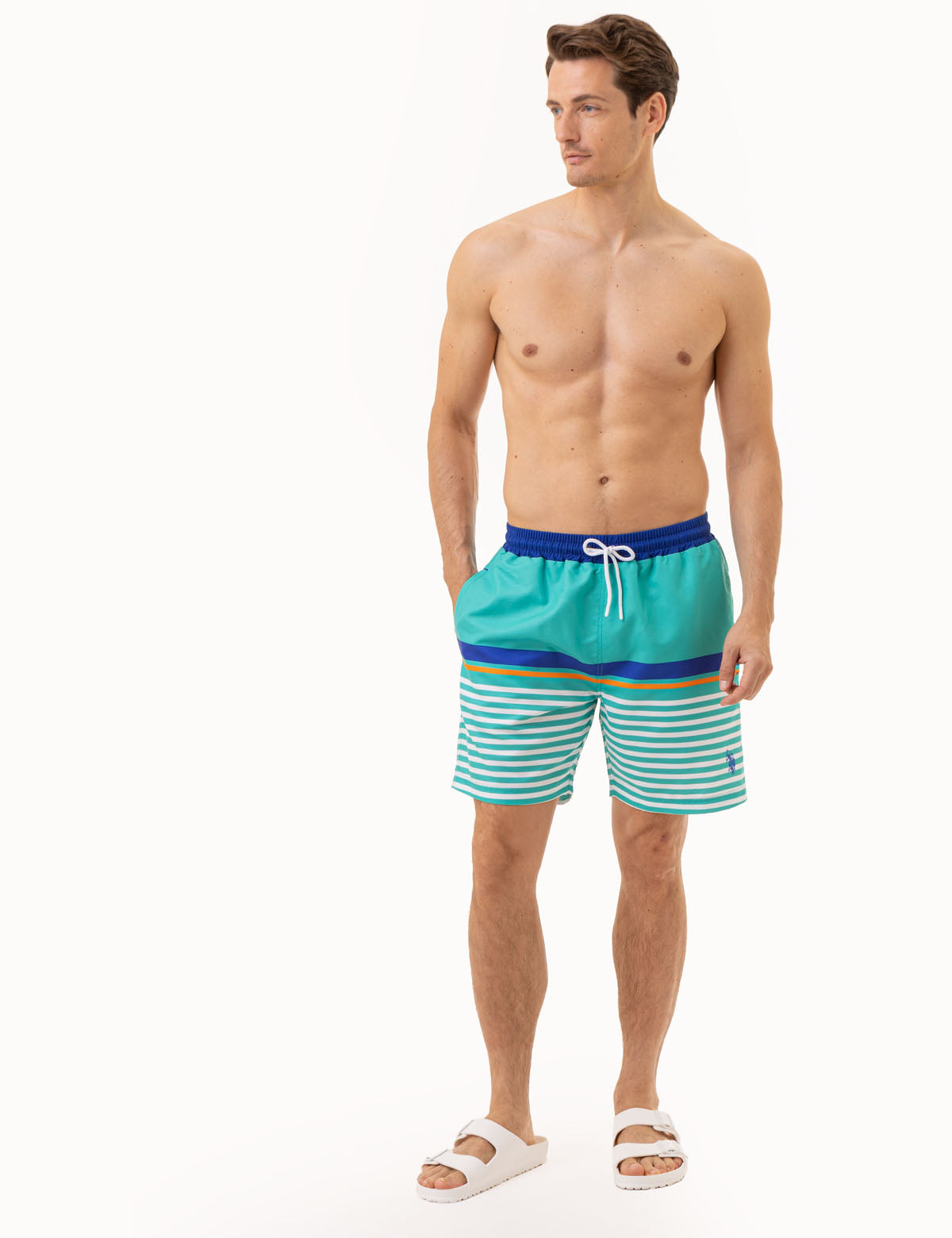 7 STRIPE SWIM TRUNKS– U.S. Polo Assn.