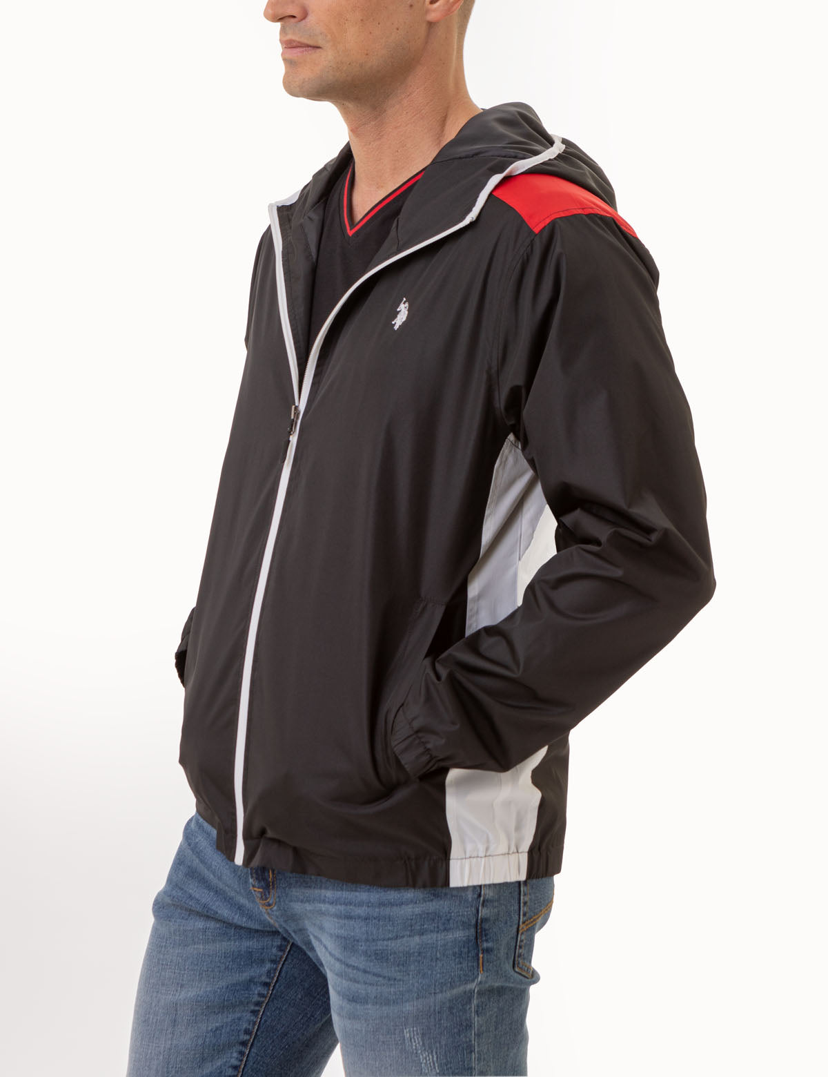 USPA SPORT COLORBLOCK WINDBREAKER– U.S. Polo Assn.