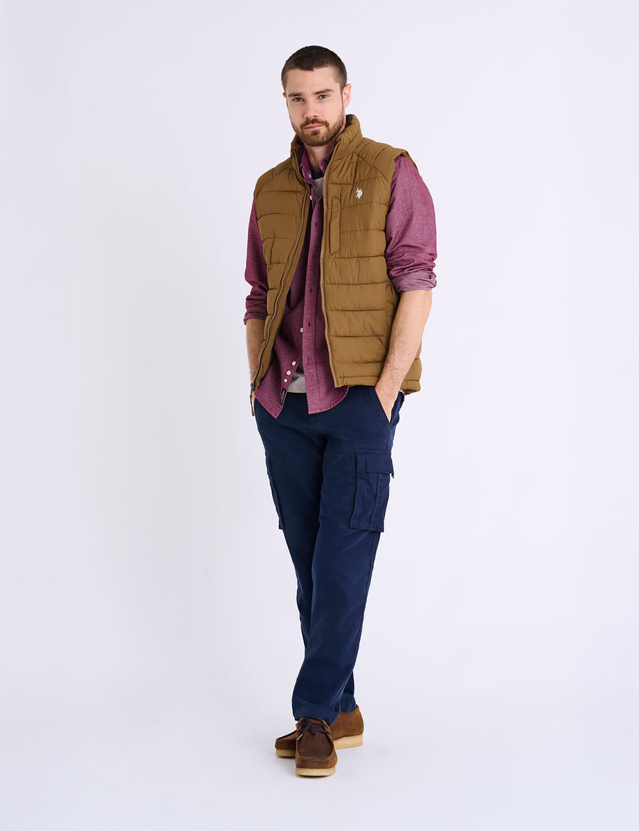 CHANNEL QUILTED PACKABLE VEST– U.S. Polo Assn.
