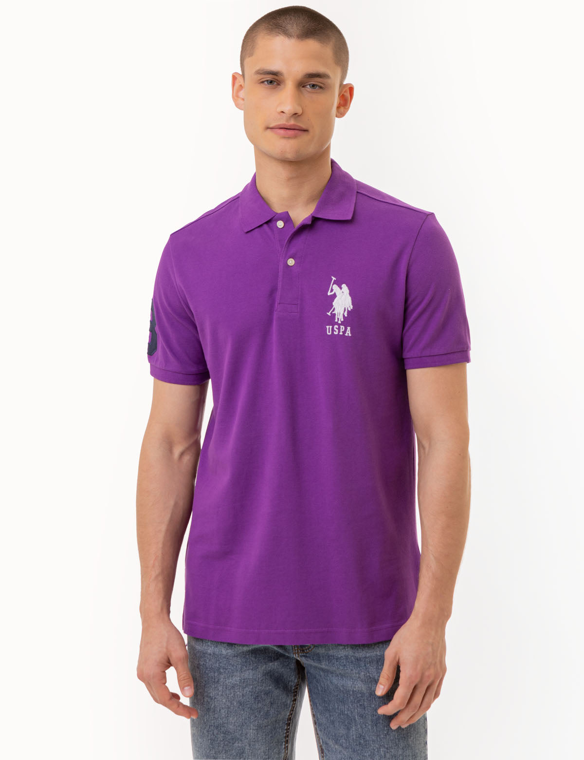 BIG LOGO SOLID POLO SHIRT– U.S. Polo Assn.