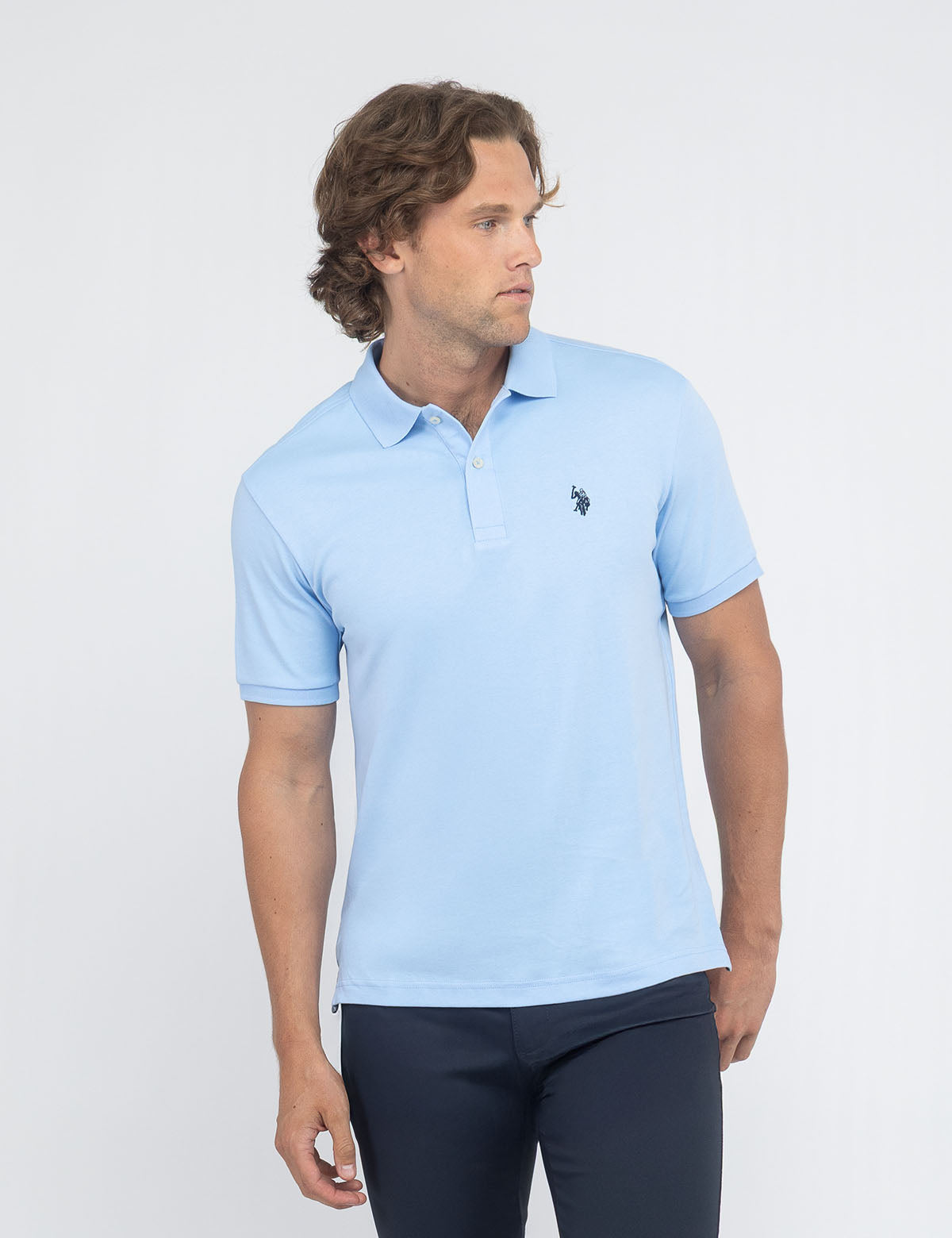SOLID INTERLOCK POLO SHIRT– U.S. Polo Assn.