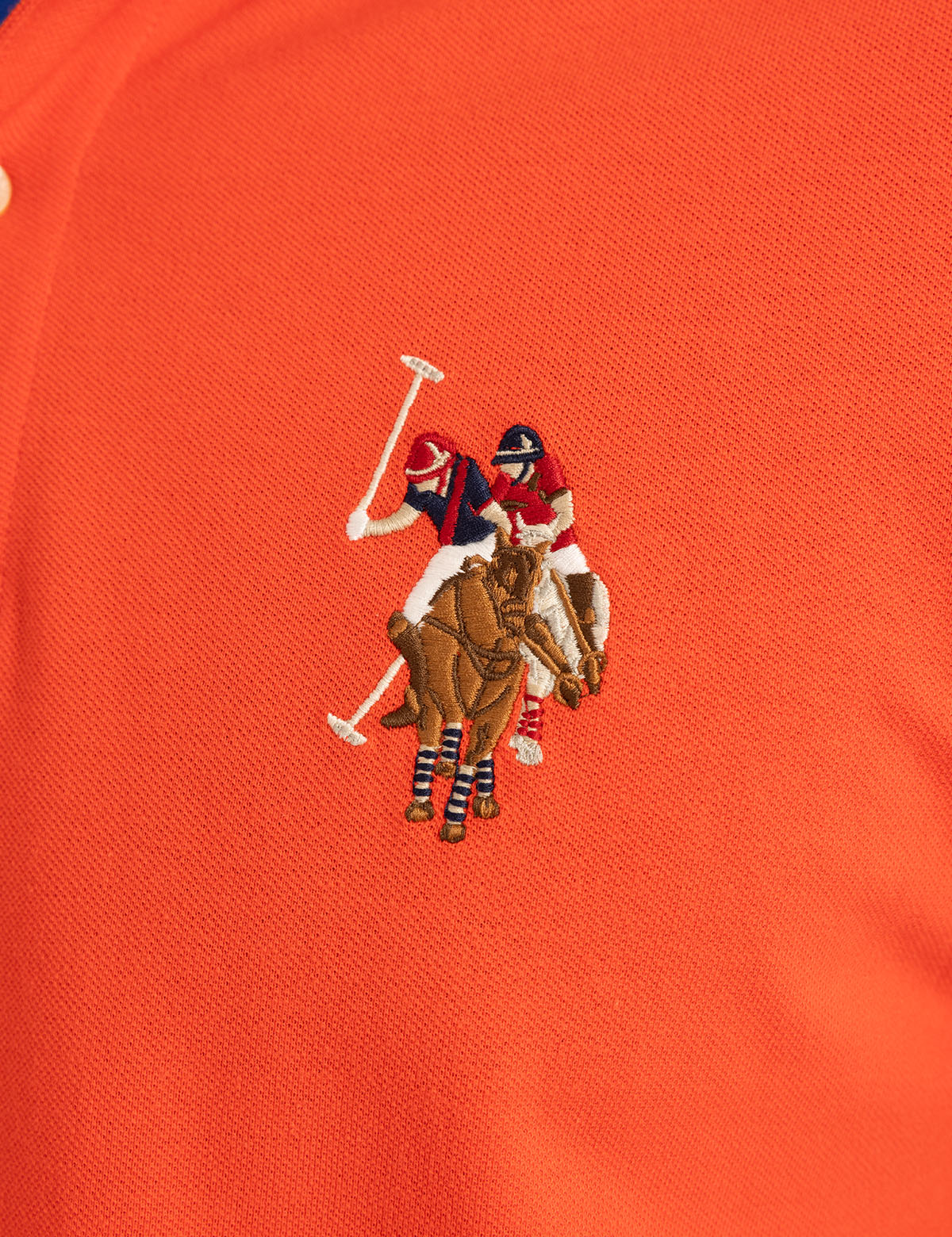 MULTI COLOR BIG LOGO SOLID POLO SHIRT– U.S. Polo Assn.