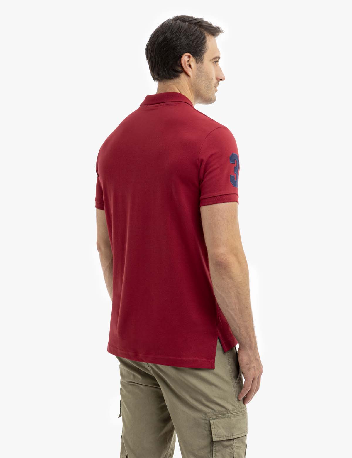 MULTI COLOR BIG LOGO SOLID POLO SHIRT– U.S. Polo Assn.