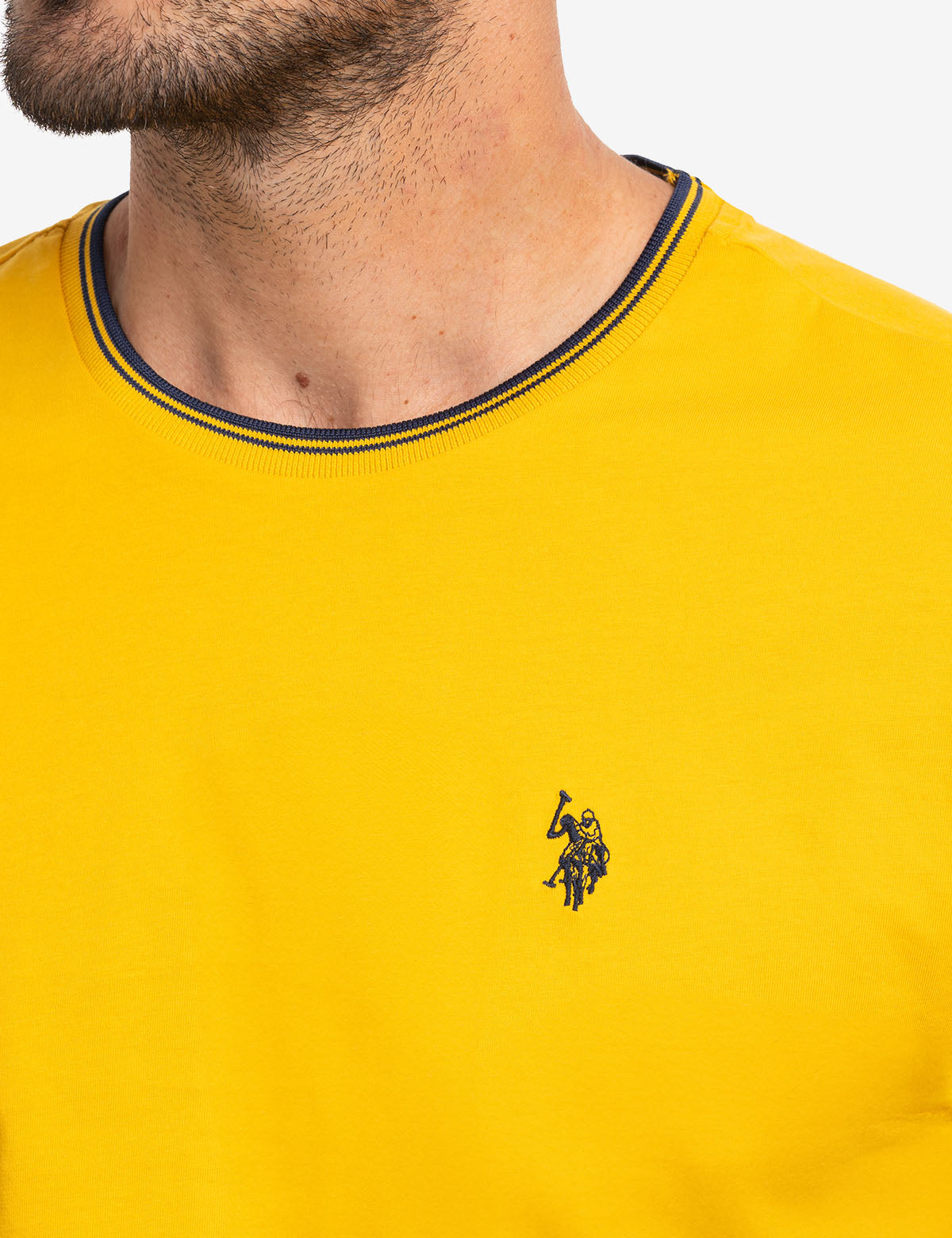 TIPPED CREW NECK COLLAR T-SHIRT– U.S. Polo Assn.