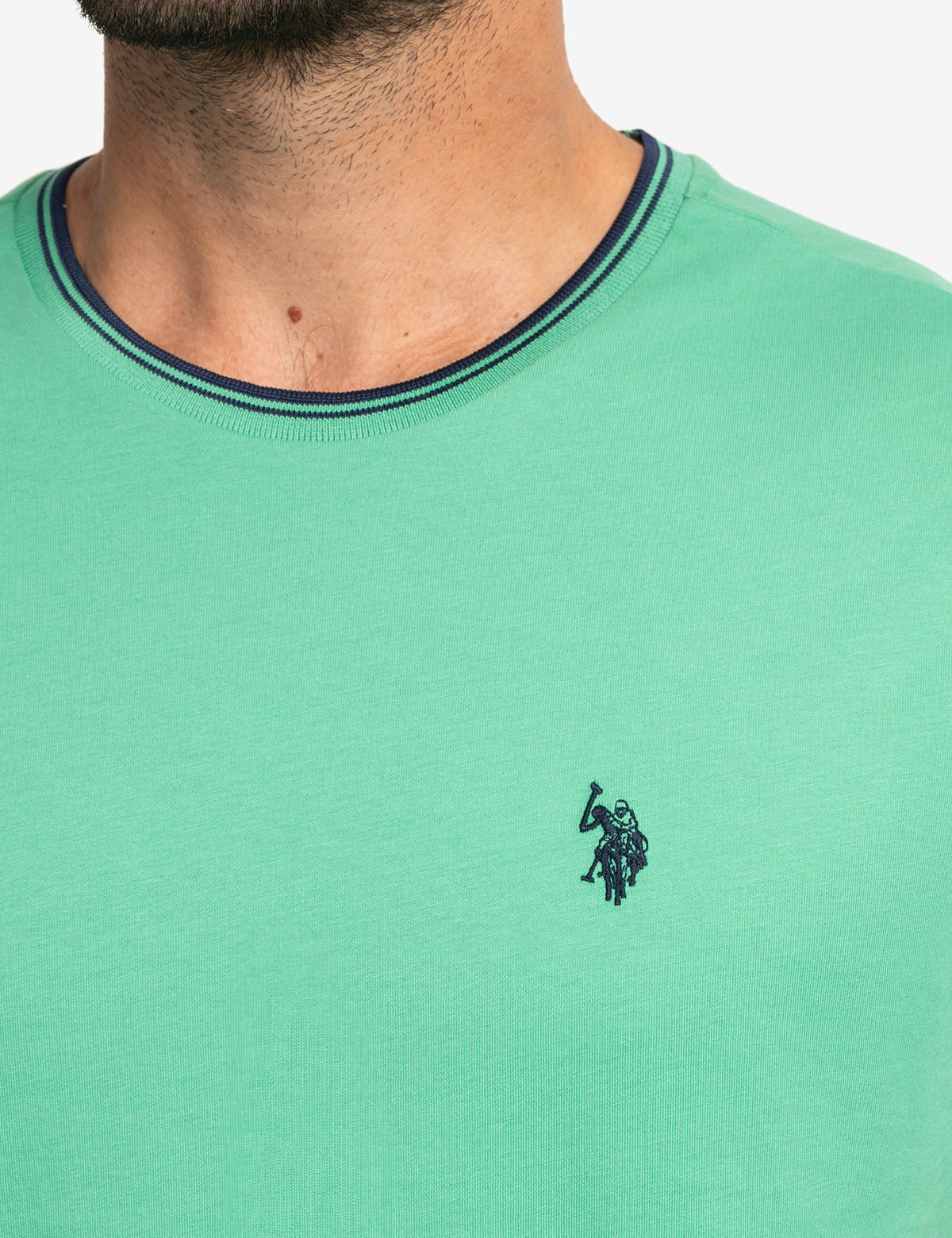 TIPPED CREW NECK COLLAR T-SHIRT– U.S. Polo Assn.
