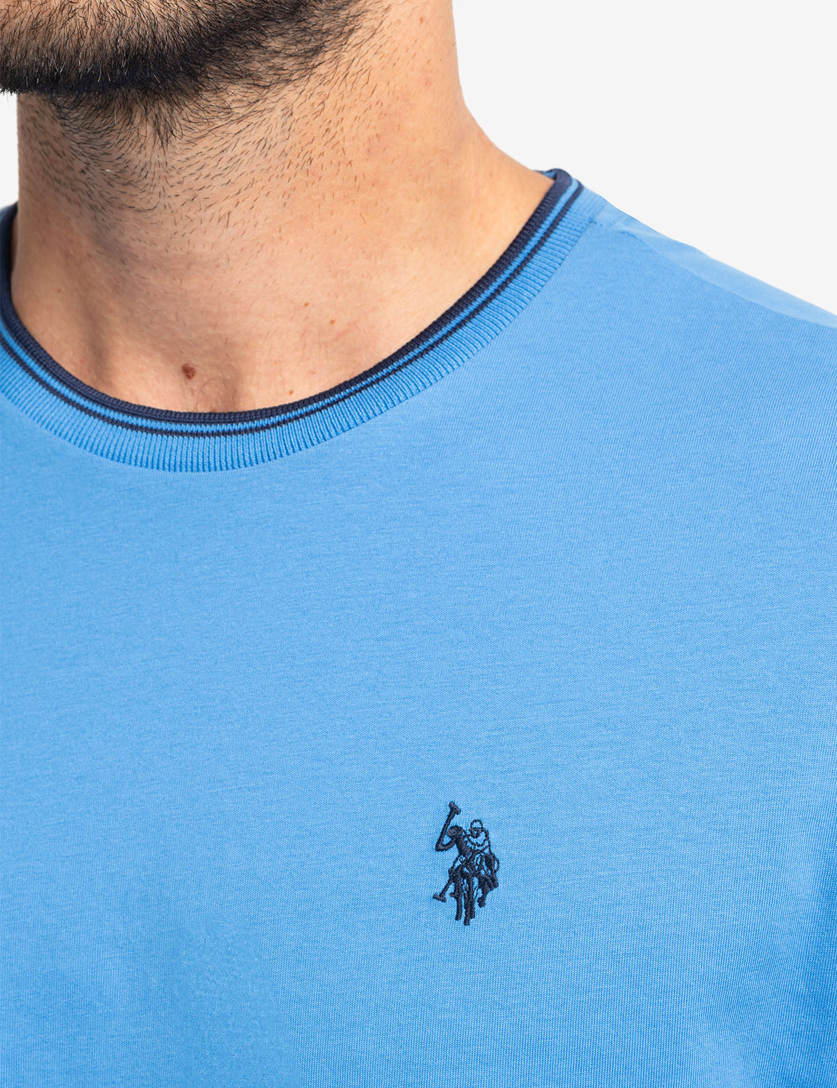 TIPPED CREW NECK COLLAR T-SHIRT– U.S. Polo Assn.