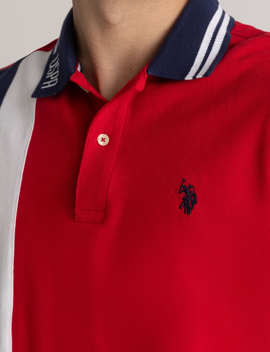 VERTICAL COLORBLOCK PIQUE POLO SHIRT– U.S. Polo Assn.