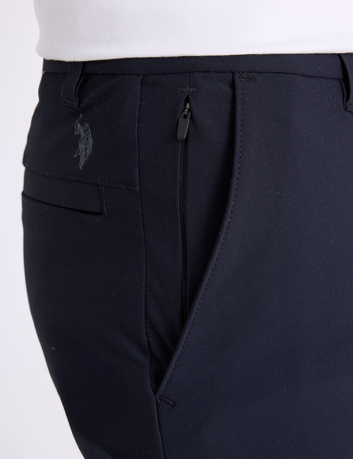 STRETCH KNIT TECH PANTS WITH ZIPPER POCKETS– U.S. Polo Assn.