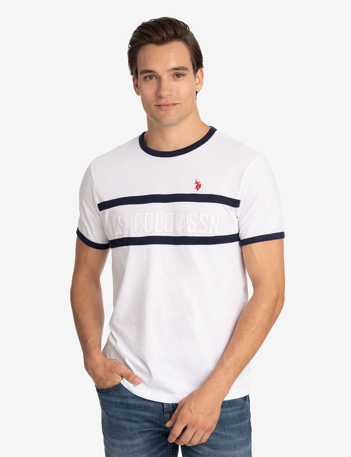 CREW NECK RINGER LOGO T-SHIRT– U.S. Polo Assn.