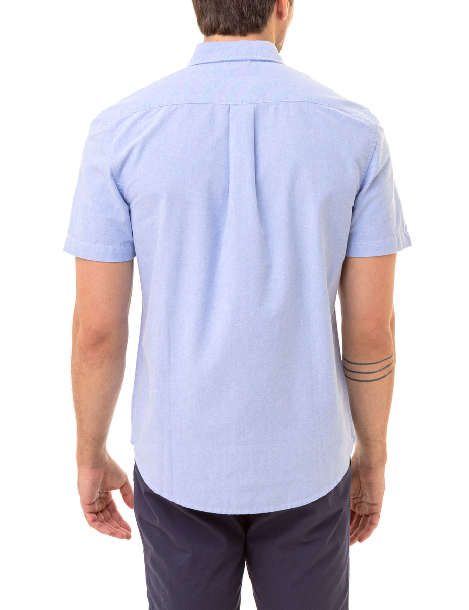 SOLID DIAGONAL STRIPE OXFORD WOVEN SHIRT– U.S. Polo Assn.