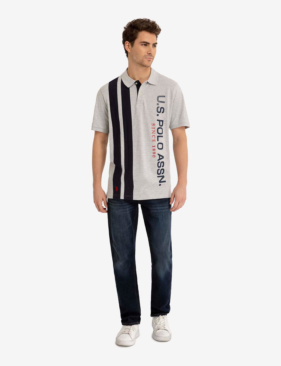 VERTICAL COLORBLOCK PIQUE POLO SHIRT– U.S. Polo Assn.