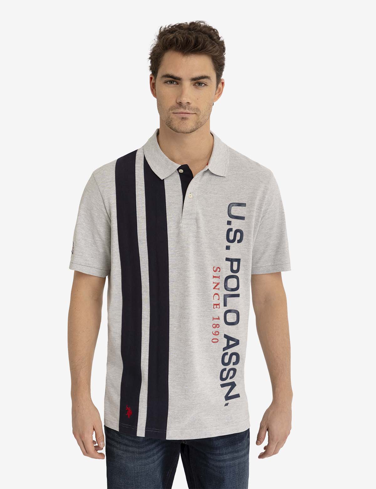 VERTICAL COLORBLOCK PIQUE POLO SHIRT– U.S. Polo Assn.