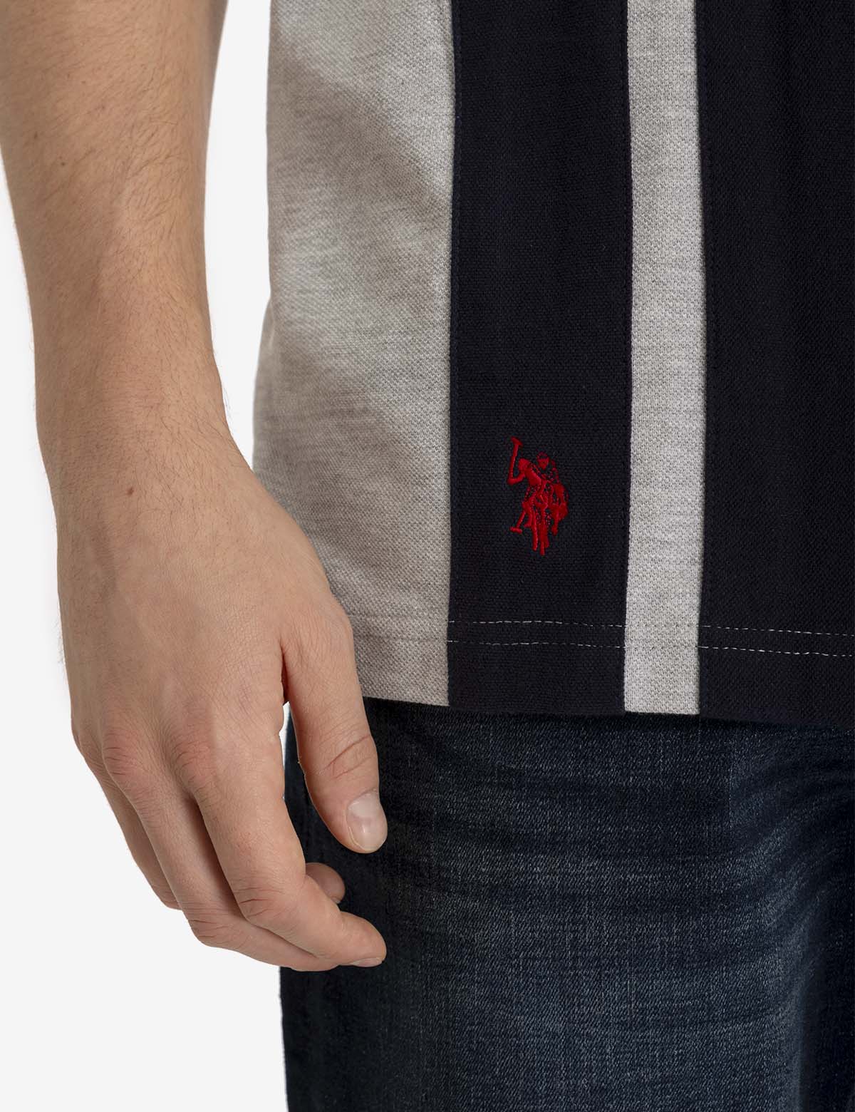 VERTICAL COLORBLOCK PIQUE POLO SHIRT– U.S. Polo Assn.