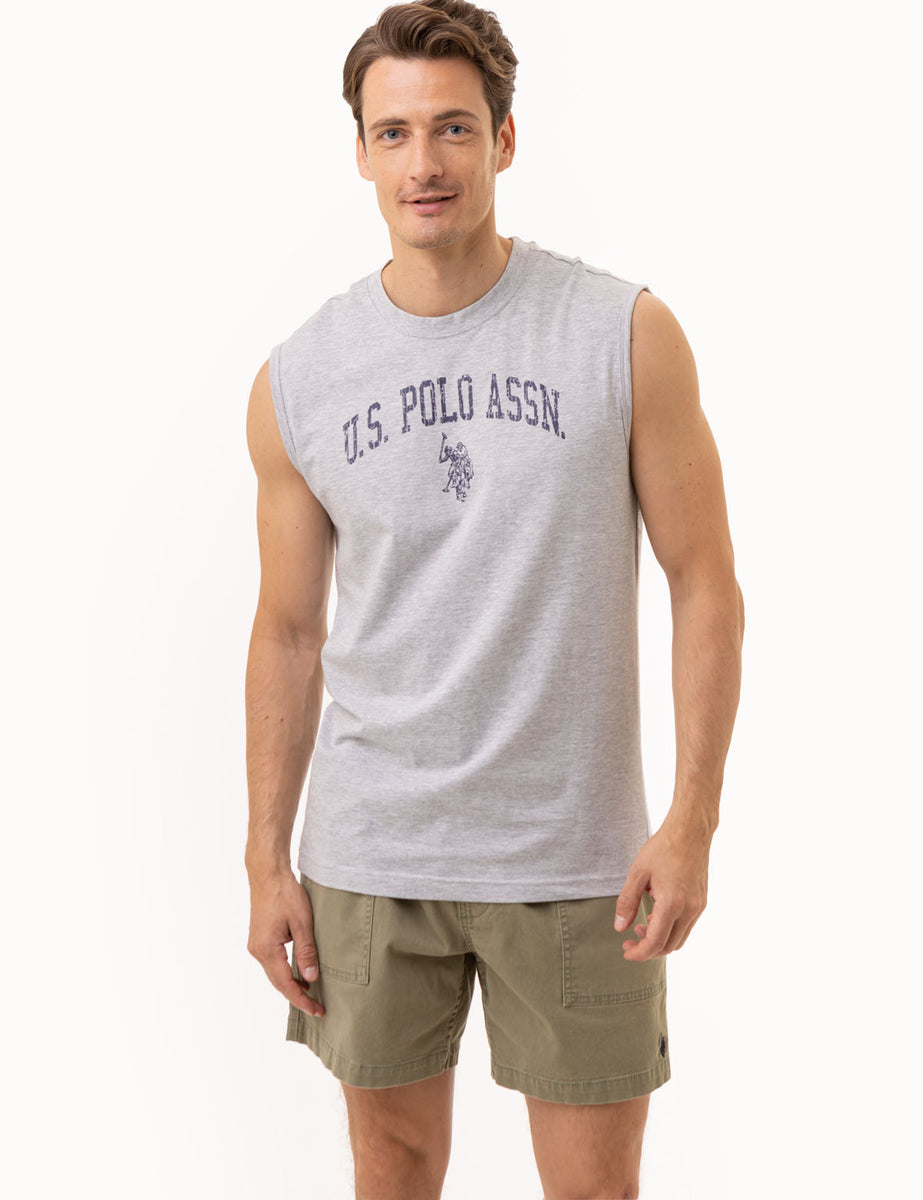 U.S. POLO ASSN. PRINTED JERSEY MUSCLE TANK– U.S. Polo Assn.