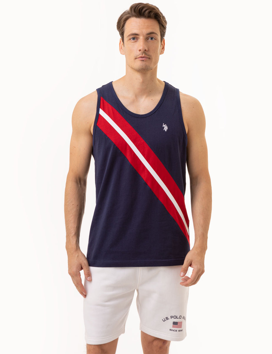 DIAGONAL SASH JERSEY MUSCLE TANK– U.S. Polo Assn.