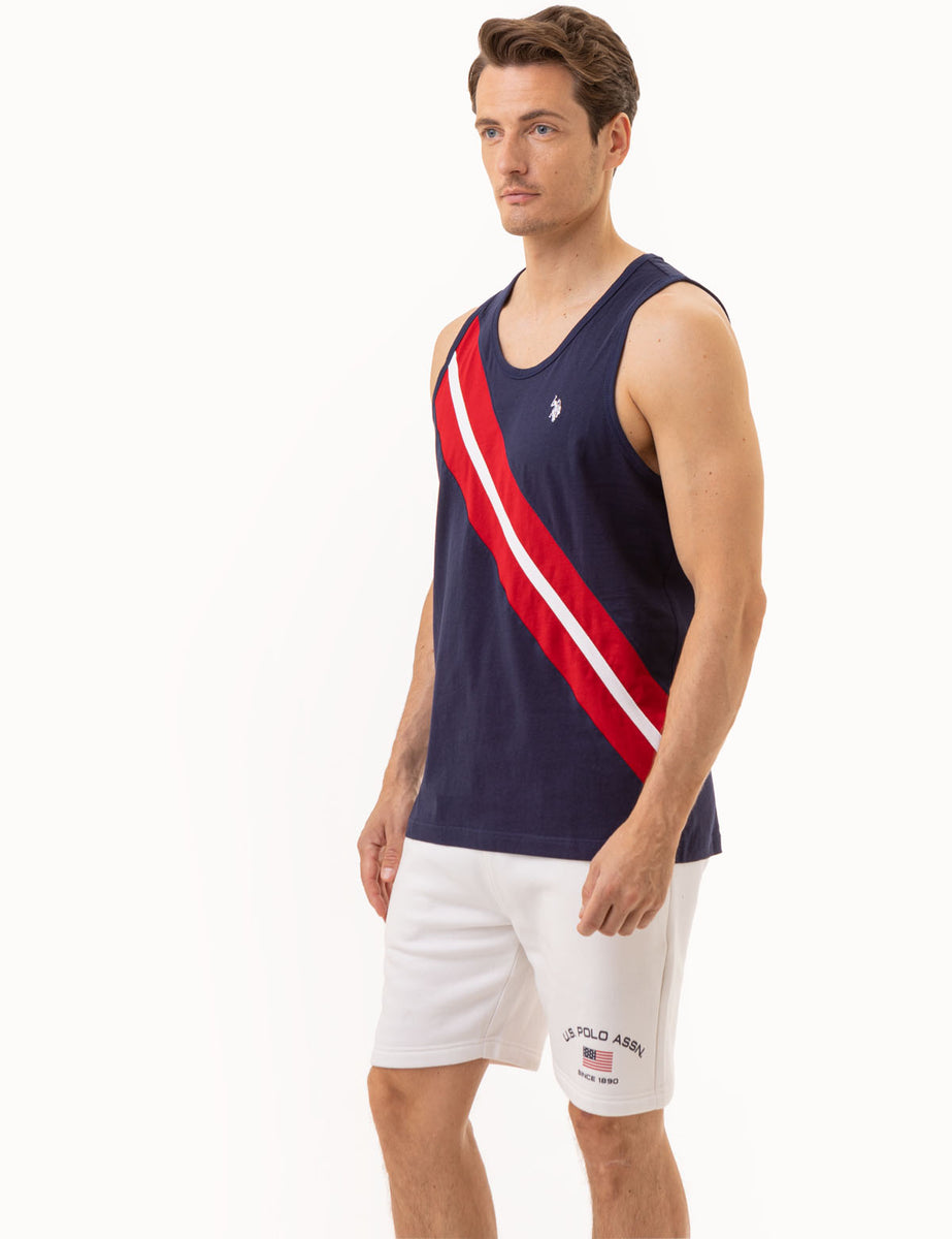 DIAGONAL SASH JERSEY MUSCLE TANK– U.S. Polo Assn.