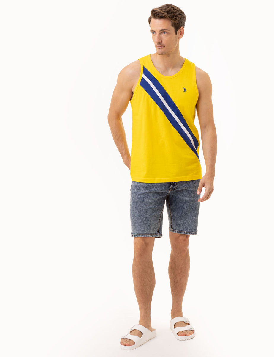 DIAGONAL SASH JERSEY MUSCLE TANK– U.S. Polo Assn.