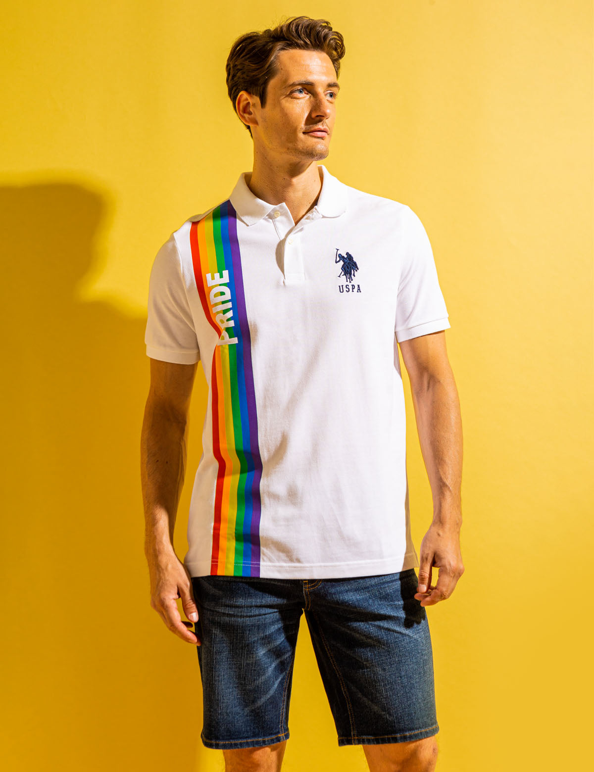 VERTICAL PRIDE GRAPHIC POLO SHIRT– U.S. Polo Assn.
