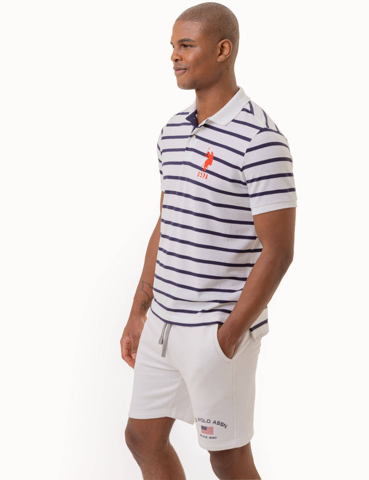 HORIZONTAL STRIPE PIQUE POLO SHIRT– U.S. Polo Assn.