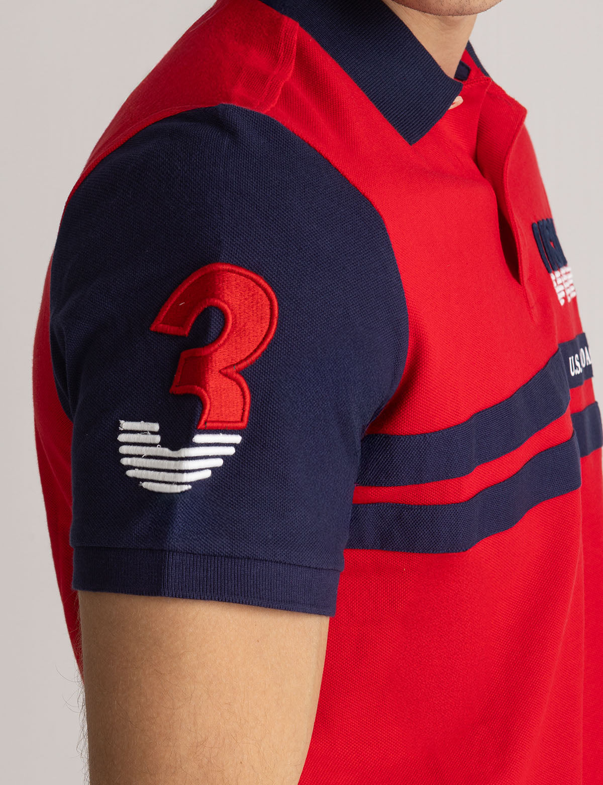USPA COLOR BLOCK PIQUE POLO SHIRT– U.S. Polo Assn.