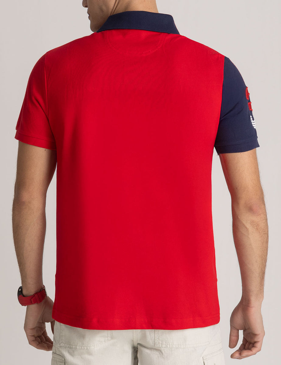 USPA COLOR BLOCK PIQUE POLO SHIRT– U.S. Polo Assn.