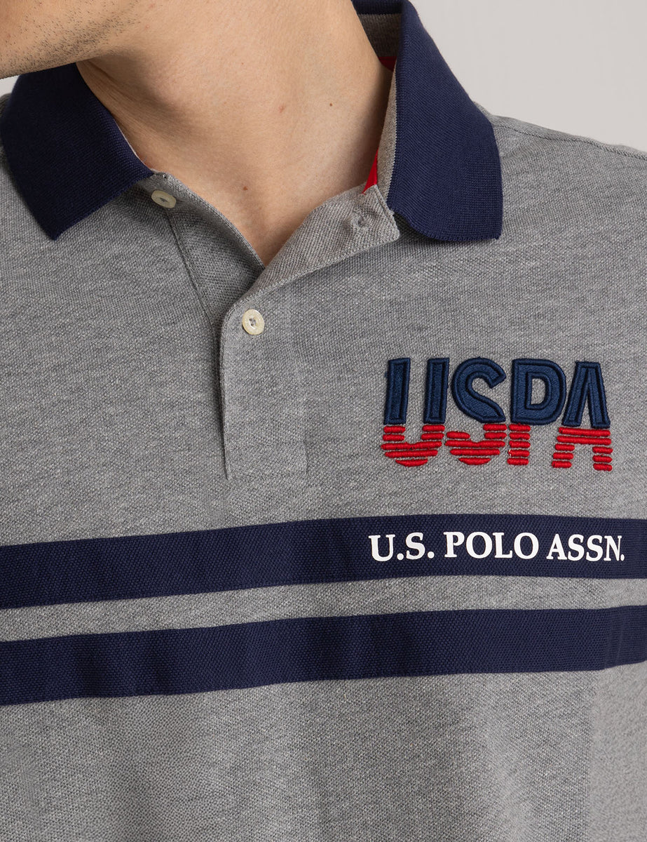 USPA COLOR BLOCK PIQUE POLO SHIRT– U.S. Polo Assn.
