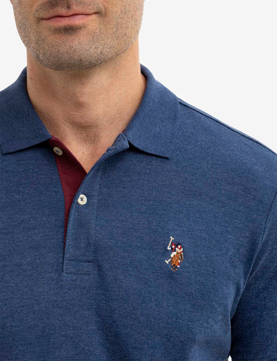 MULTI COLOR LOGO INTERLOCK POLO SHIRT– U.S. Polo Assn.