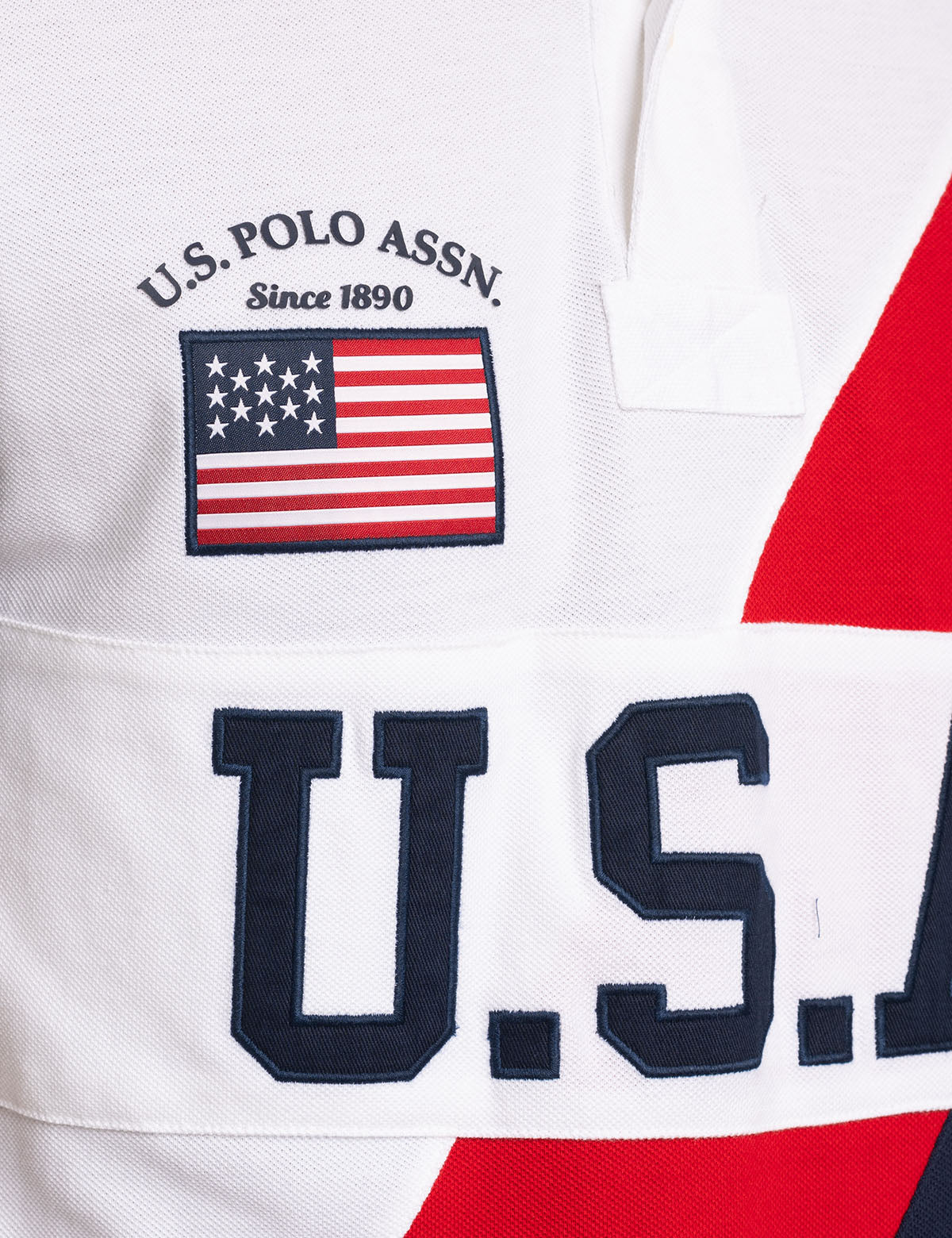 USA SASH COLOR BLOCK PIQUE POLO SHIRT– U.S. Polo Assn.