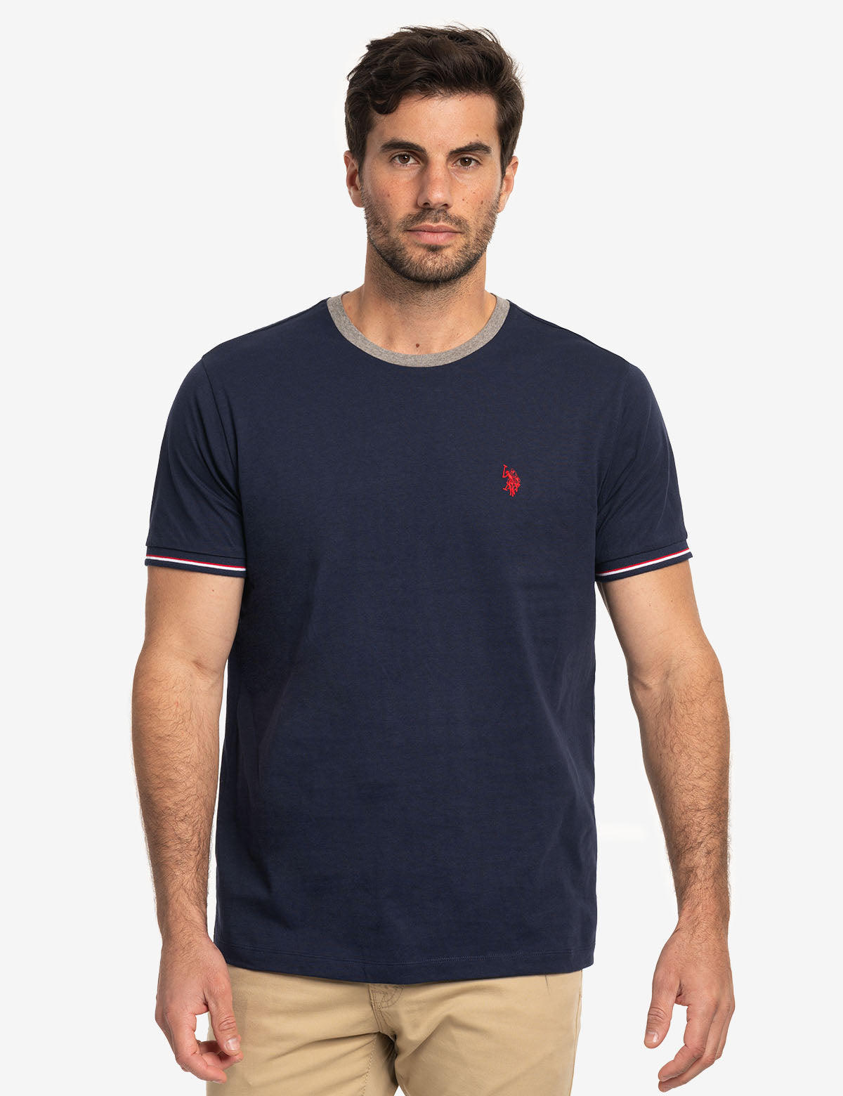 SIGNATURE STRIPE TRIM RINGER T-SHIRT– U.S. Polo Assn.