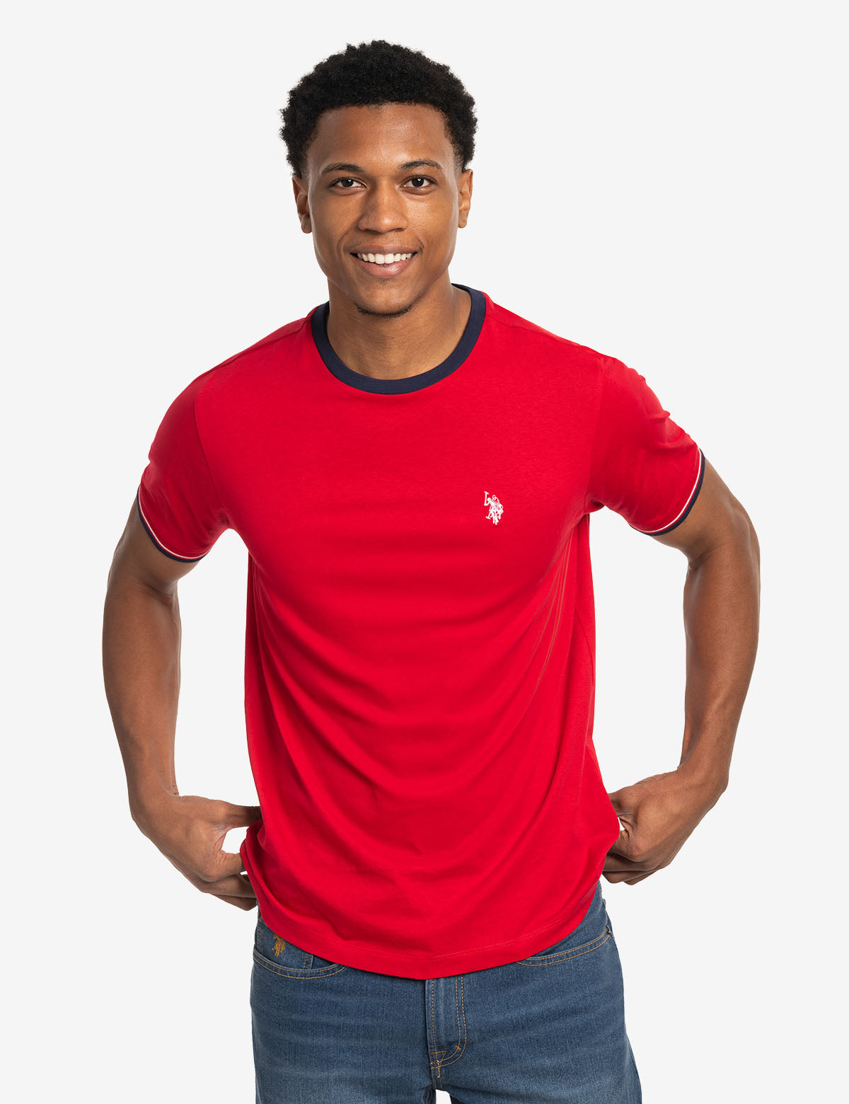 SIGNATURE STRIPE TRIM RINGER T-SHIRT– U.S. Polo Assn.