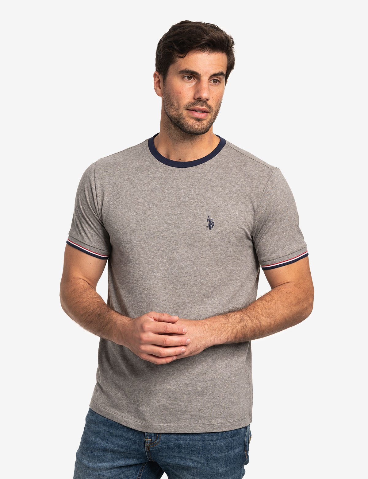 SIGNATURE STRIPE TRIM RINGER T-SHIRT– U.S. Polo Assn.