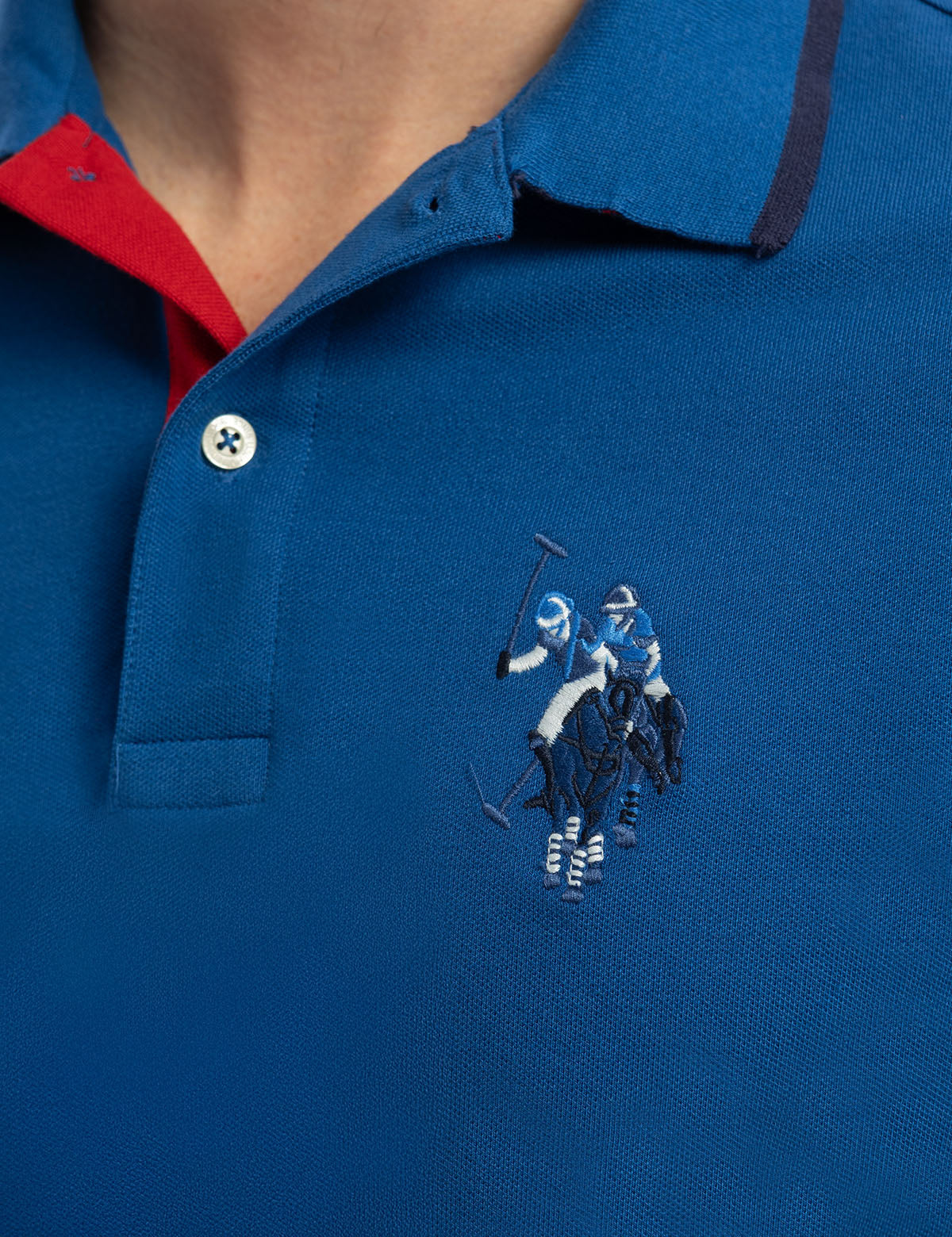 SLIM FIT BIG LOGO MULTI-TONAL POLO SHIRT– U.S. Polo Assn.