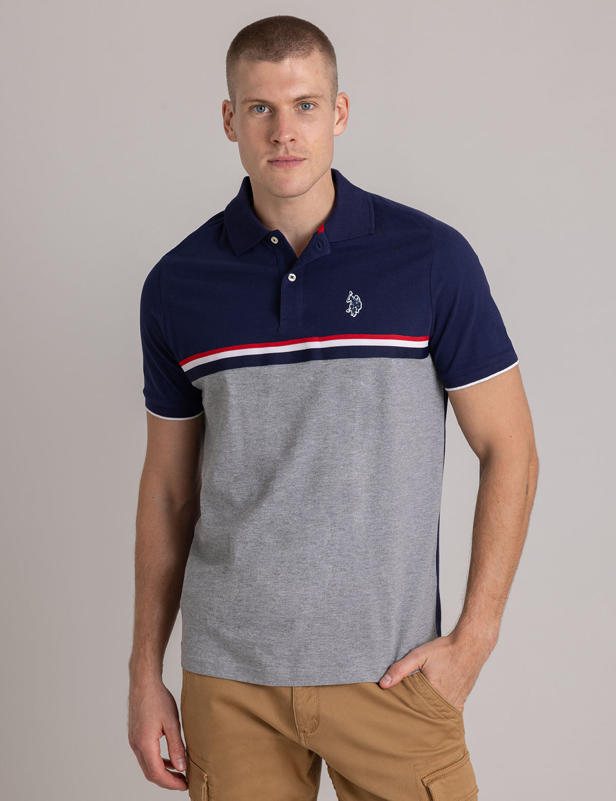 COLORBLOCK SIGNATURE STRIPE POLO SHIRT– U.S. Polo Assn.