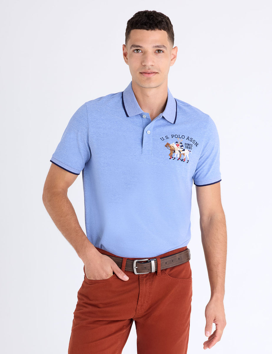 PIQUE POLO SHIRT WITH LOGO EMBLEM– U.S. Polo Assn.