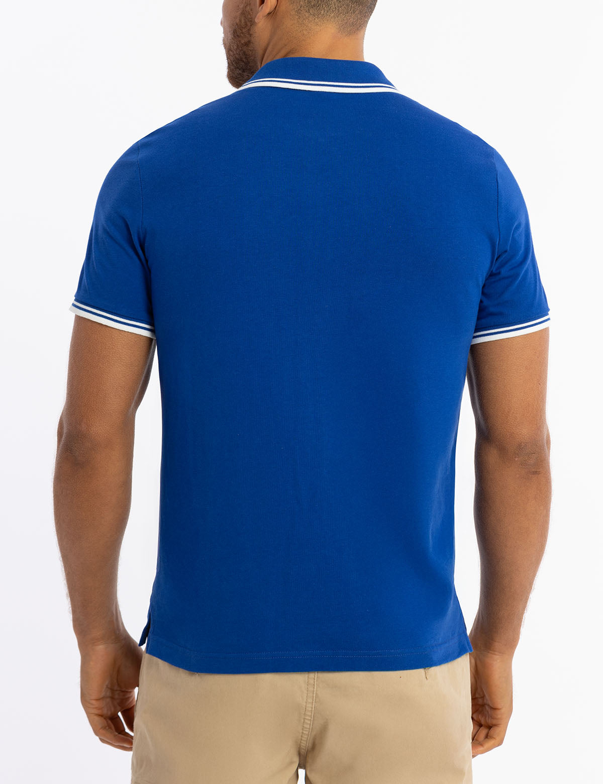 ZIPPER PLACKET TIPPED JERSEY POLO SHIRT– U.S. Polo Assn.