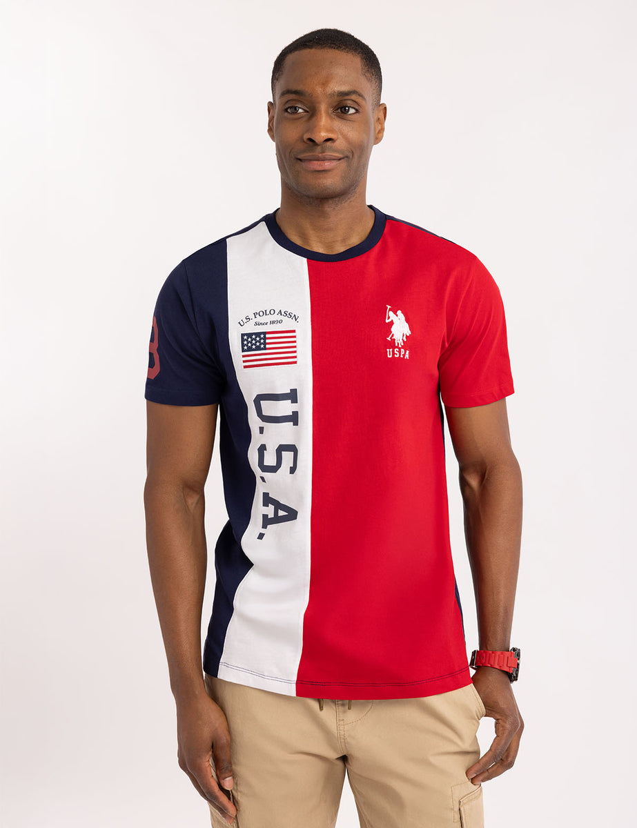 USA COLOR BLOCK JERSEY T-SHIRT– U.S. Polo Assn.