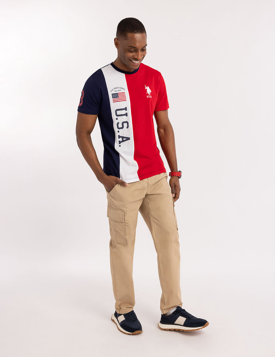 USA COLOR BLOCK JERSEY T-SHIRT– U.S. Polo Assn.