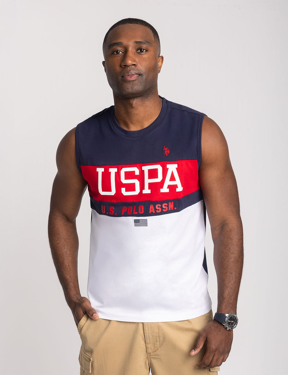 USPA COLOR BLOCK MUSCLE TANK– U.S. Polo Assn.