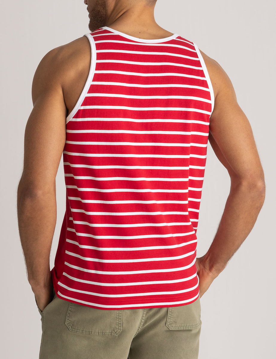 YARN DYE COLOR BLOCK STRIPE MUSCLE TANK– U.S. Polo Assn.