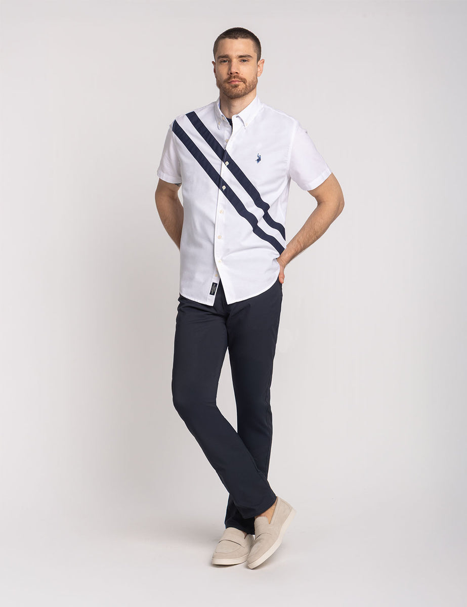 SHORT SLEEVE DOUBLE SASH OXFORD SHIRT– U.S. Polo Assn.