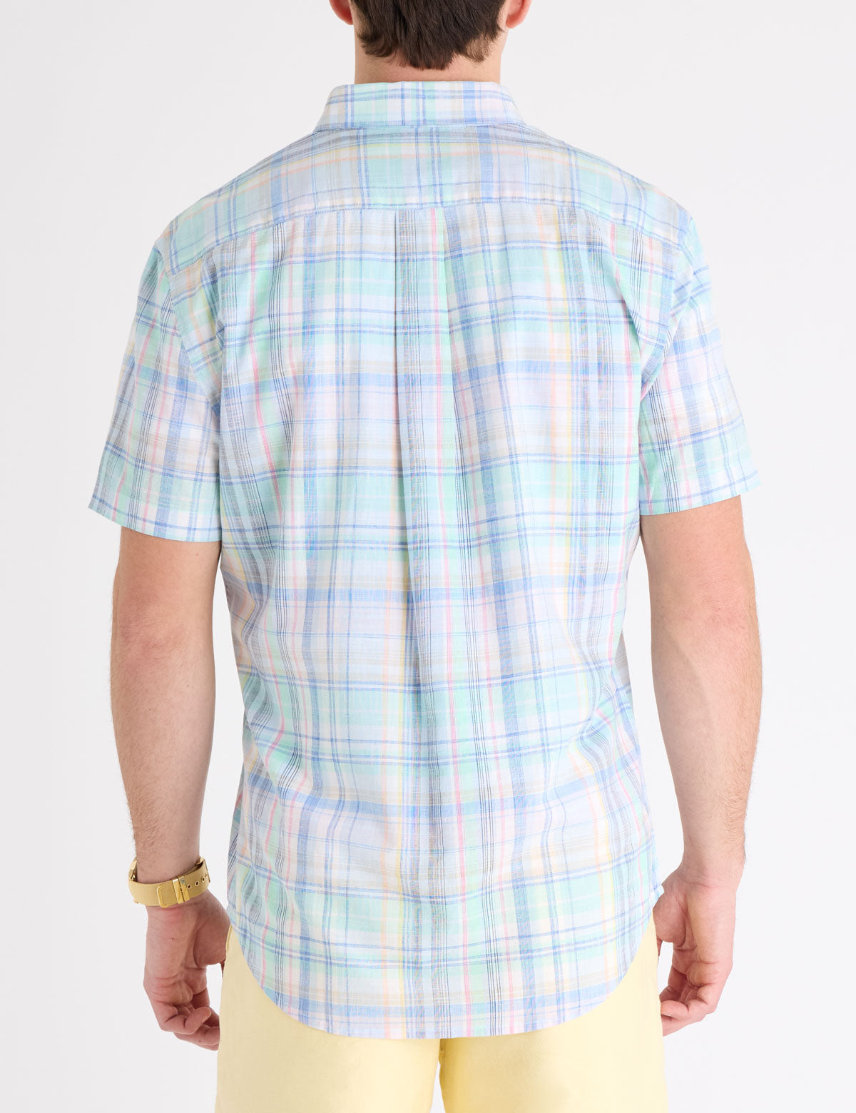 SHORT SLEEVE PLAID POPLIN SHIRT– U.S. Polo Assn.