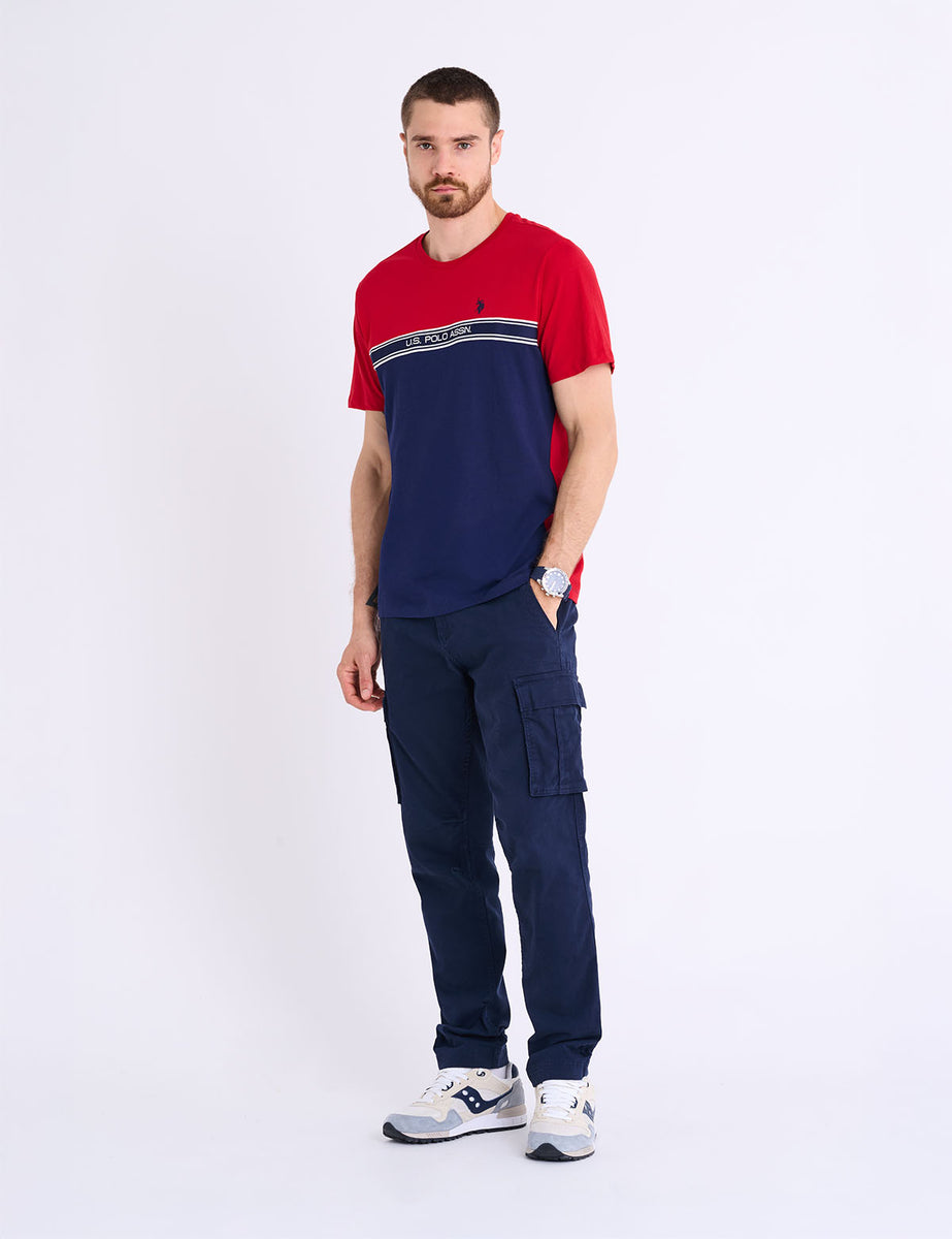 TRICOT CHEST WORDMARK PRINTED JERSEY T-SHIRT– U.S. Polo Assn.