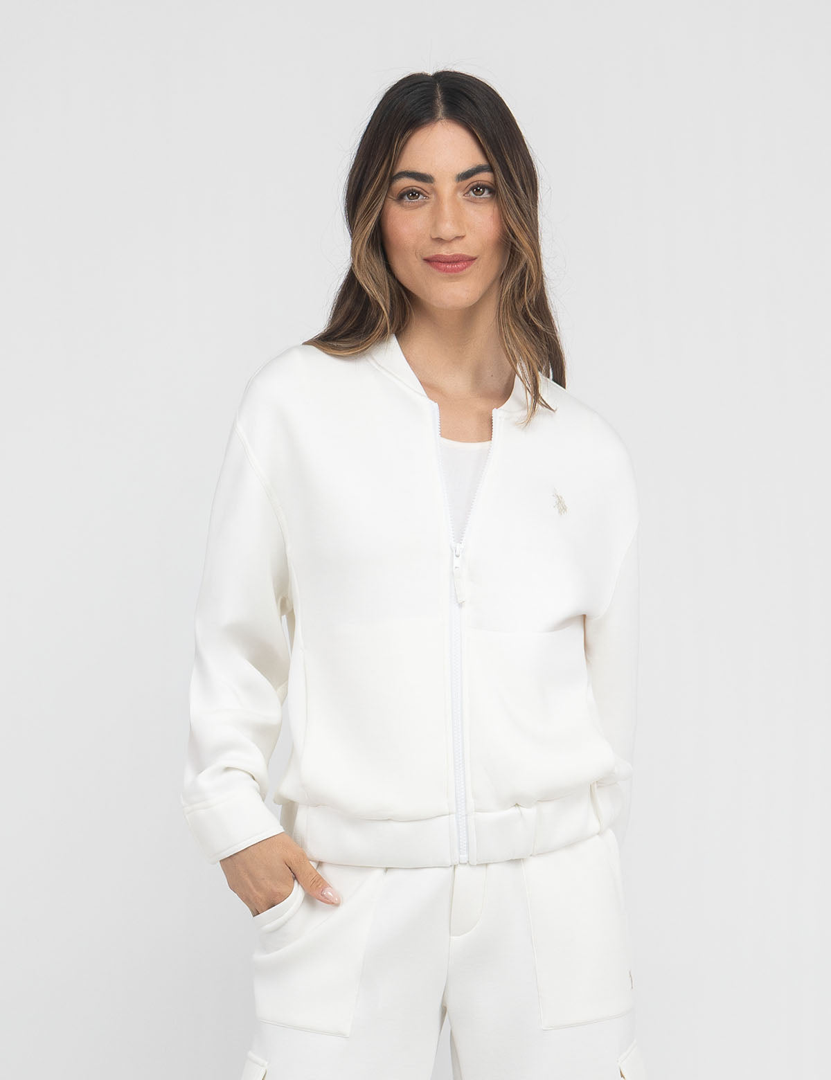 WHITE LABEL FULL ZIP JACKET– U.S. Polo Assn.