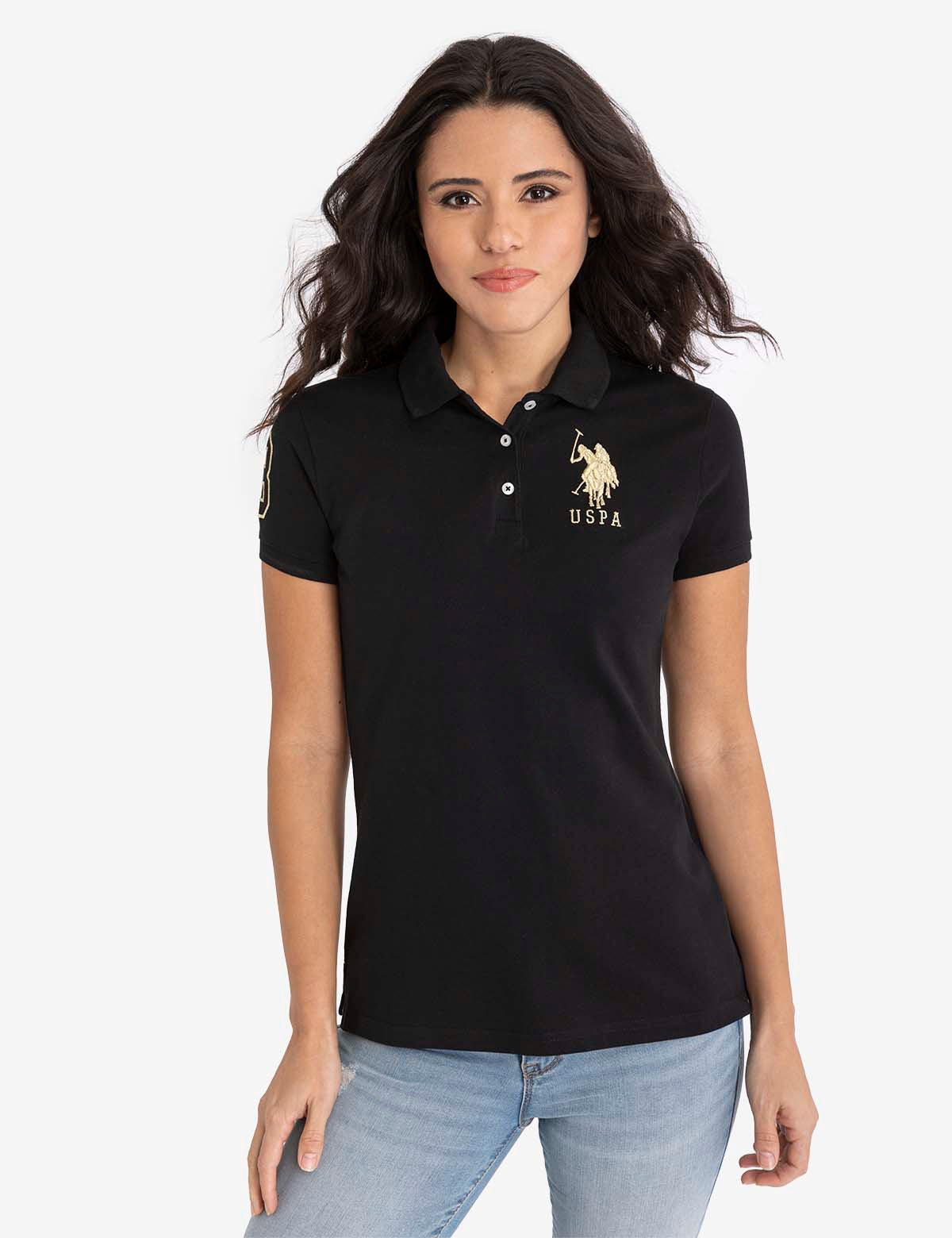 USPA METALLIC PRINT POLO SHIRT– U.S. Polo Assn.