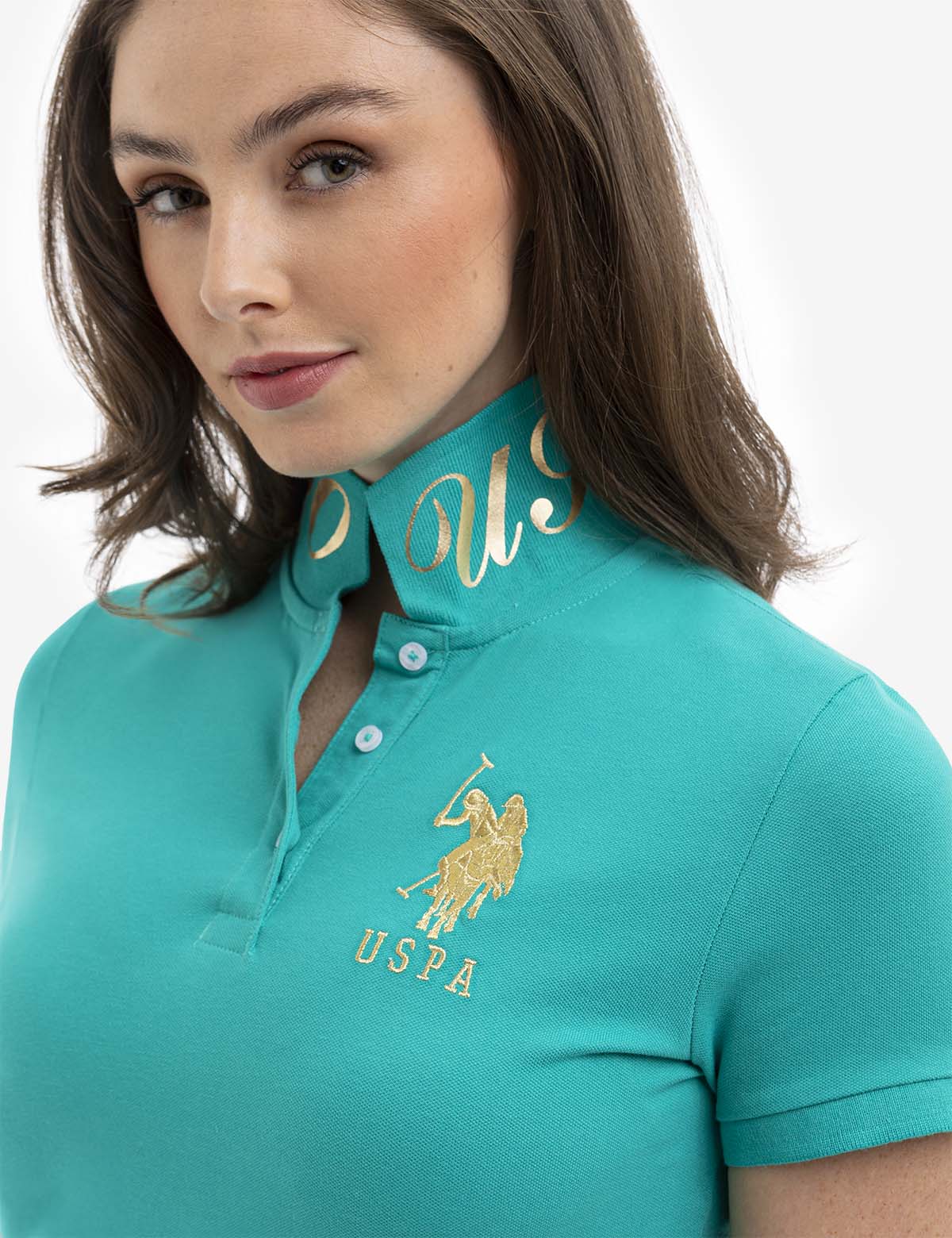 USPA METALLIC PRINT POLO SHIRT– U.S. Polo Assn.
