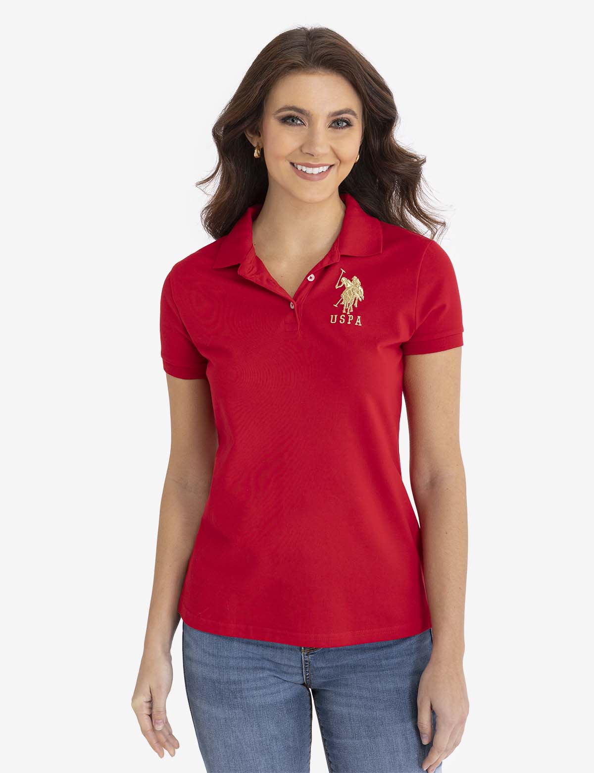 USPA METALLIC PRINT POLO SHIRT– U.S. Polo Assn.