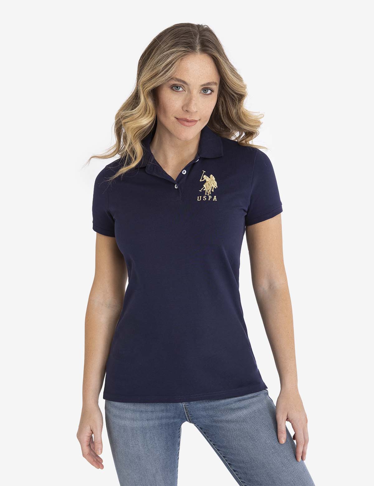 USPA METALLIC PRINT POLO SHIRT– U.S. Polo Assn.