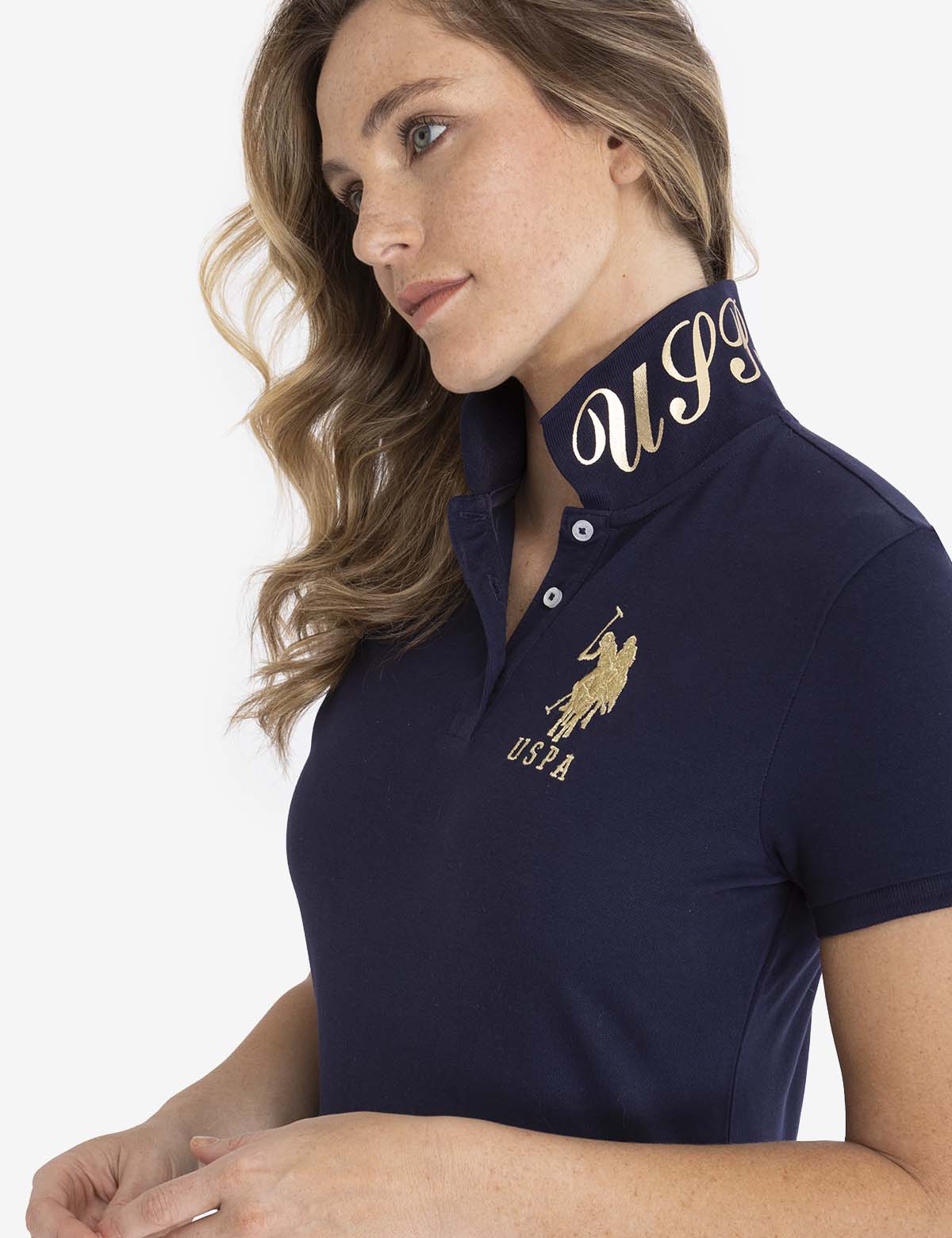 USPA METALLIC PRINT POLO SHIRT– U.S. Polo Assn.