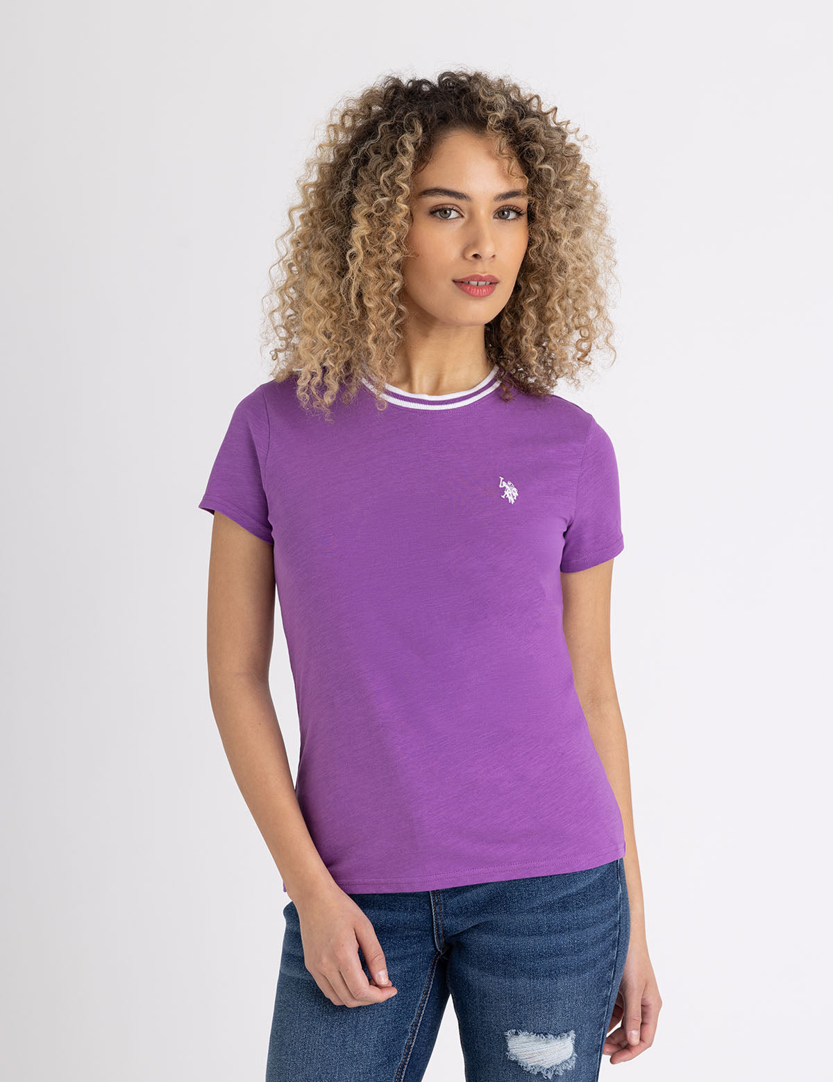RINGER NECK TRIM T-SHIRT– U.S. Polo Assn.