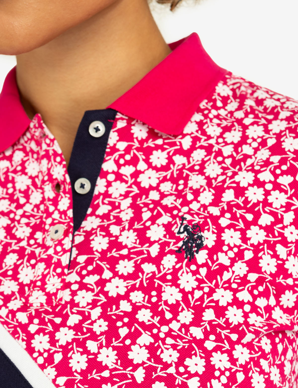 DITSY DIAGONAL COLORBLOCK POLO SHIRT– U.S. Polo Assn.